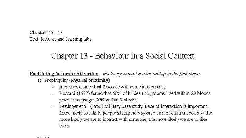 Psych 101 Final Exam Study Notes: Chapters 13-17 Overview - Studocu