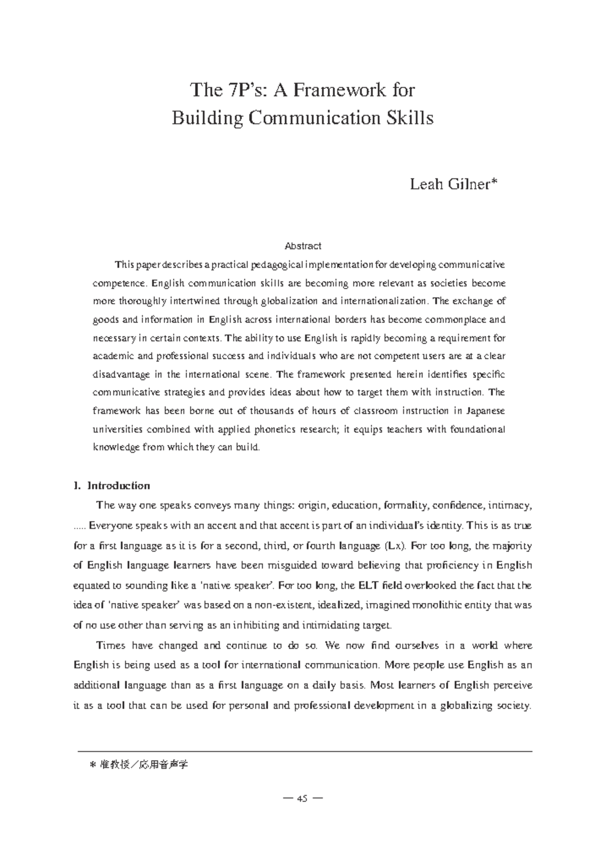 045 059Leah Gilner - The 7P’s: A Framework for Building Communication ...