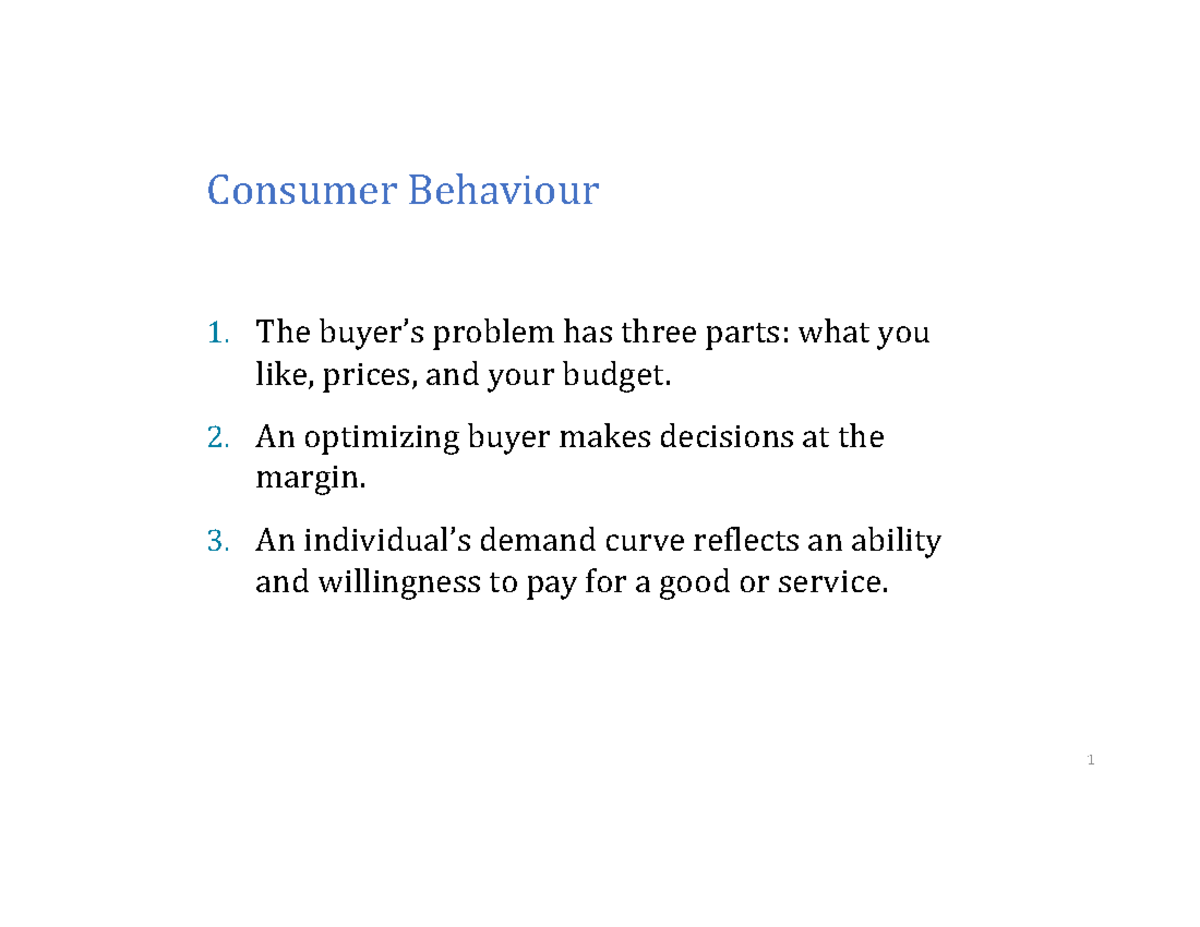 Demand Elasticities and Consumer Choices: An In-Depth Analysis (ECO 101 ...