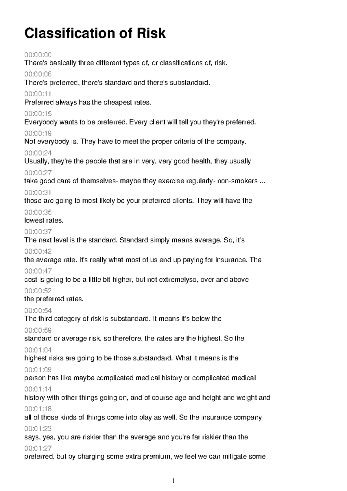 Risk Classifications in Insurance: Pref., Std., & Substd. Explained ...