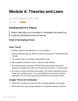 Module 3: Scientific Models - Understanding and Applications - Studocu