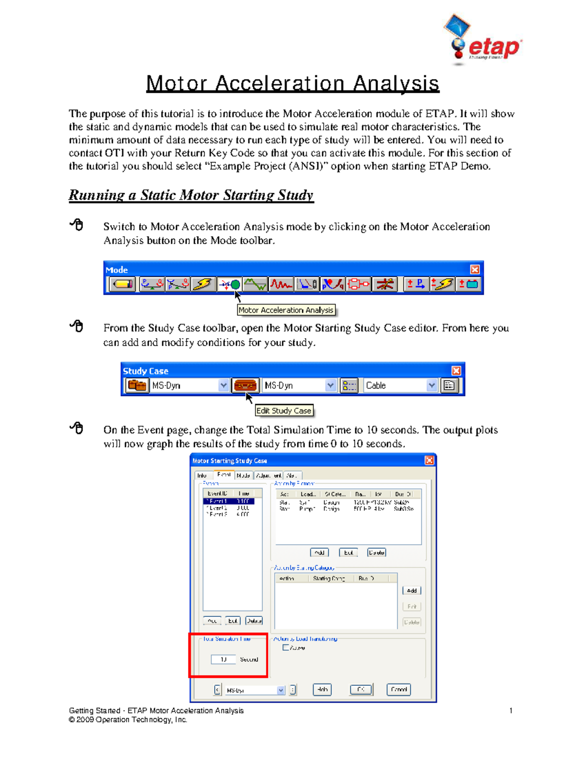 ETAP Motor Acceleration Analysis: Comprehensive Guide and Tutorial ...