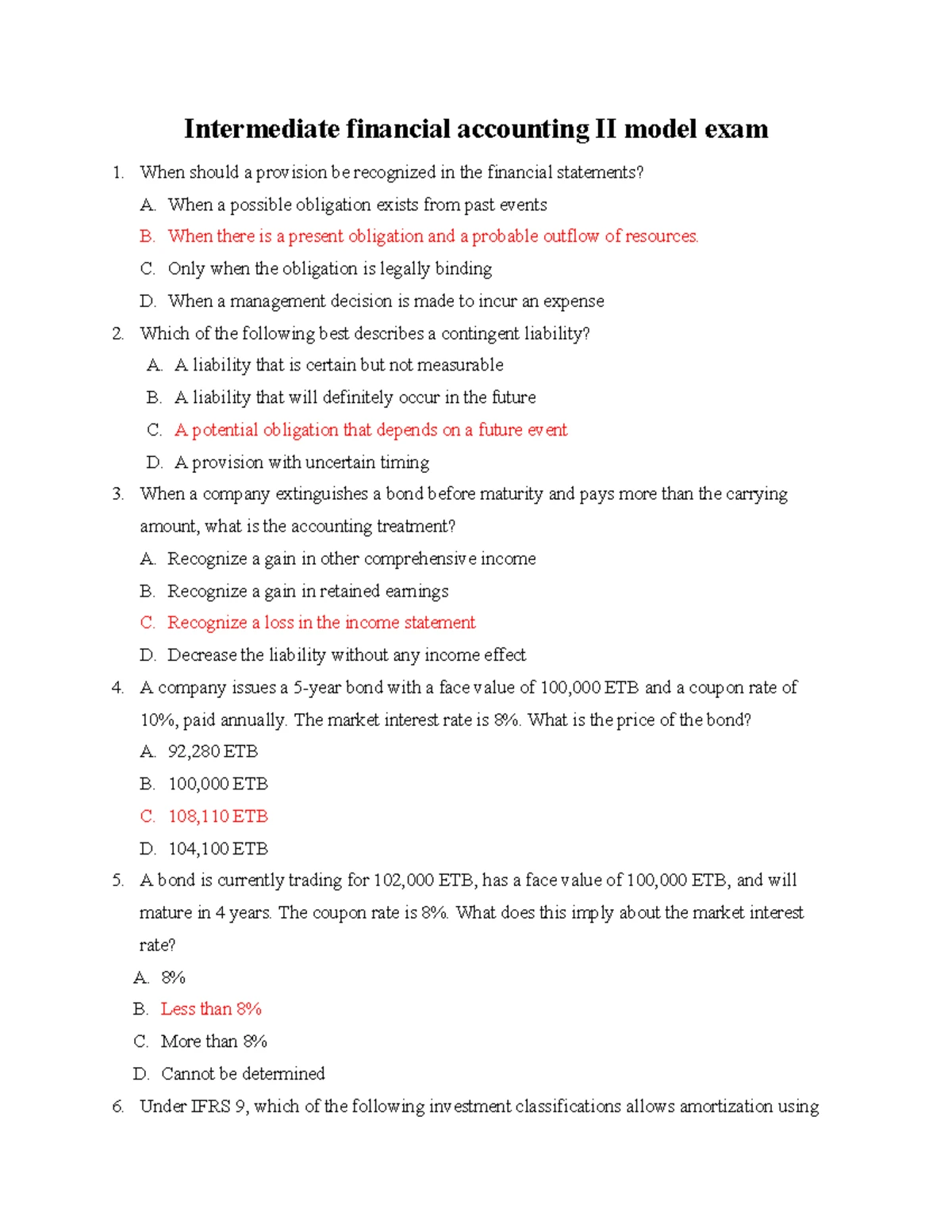 Fundamentals of Accounting II - Upon the successful completion of this ...