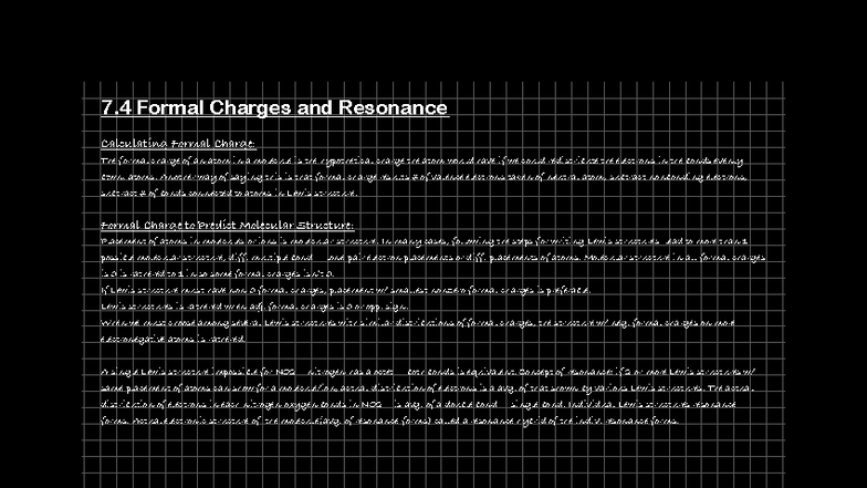 7.4 Formal Charges & Resonance: Understanding Molecular Structure - Studocu
