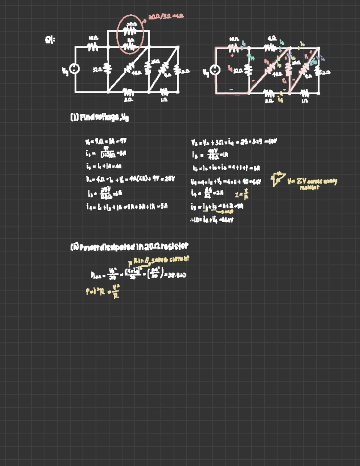Tutorial 1 using Mesh Analysis, KCL, KVL - IM1002 tut 1 my 1 iz 10 ...