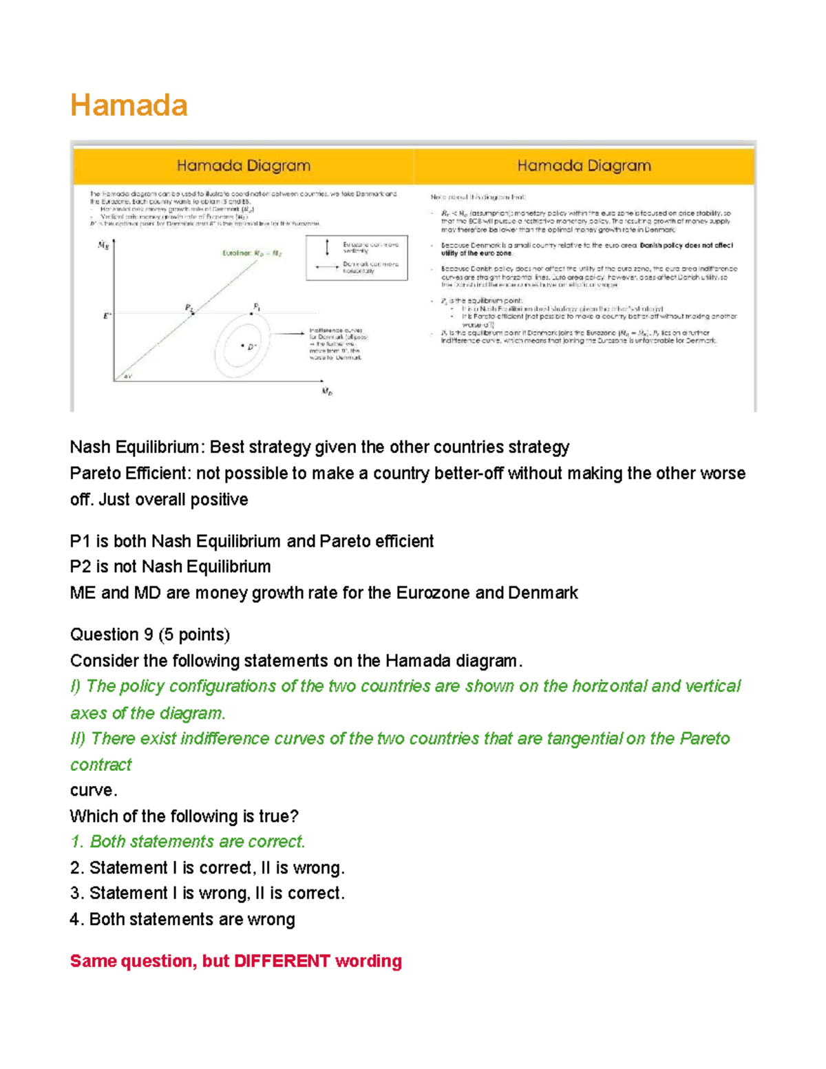 Hamada Diagram Analysis: Nash Equilibrium & Pareto Efficiency Insights ...