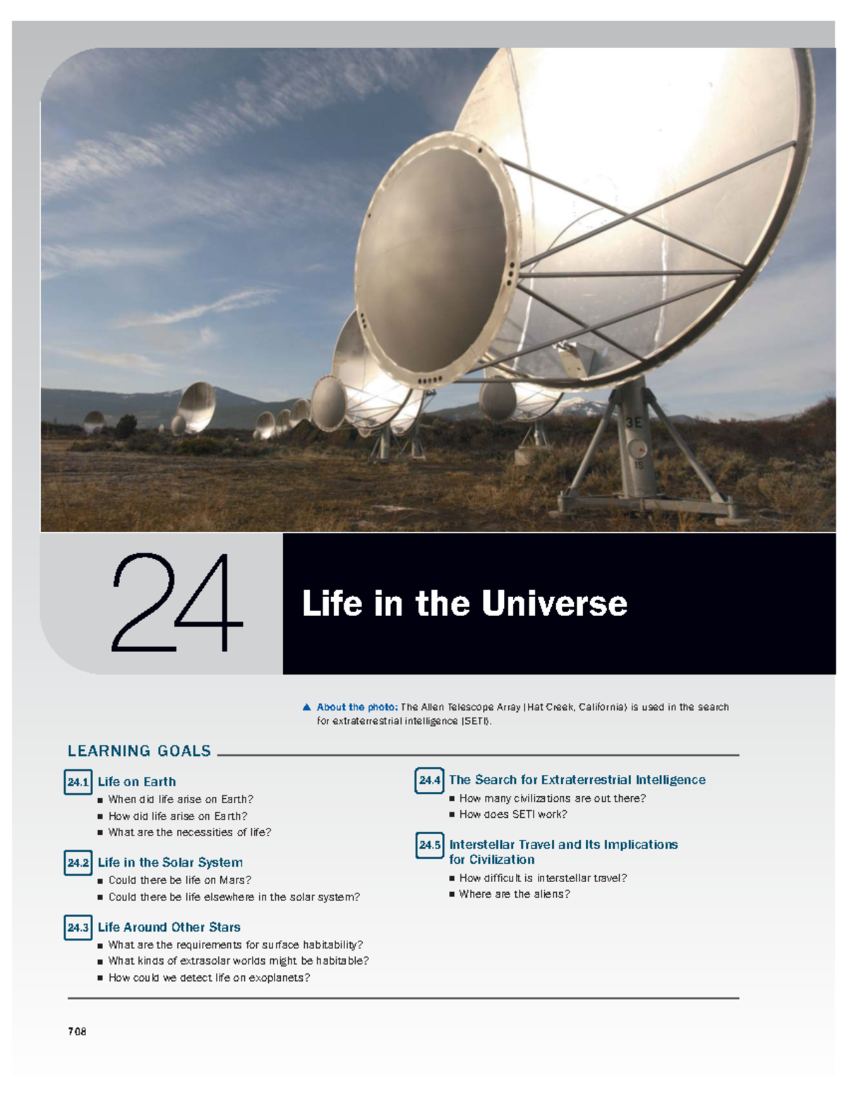 Chapter 24: Life in the Universe - Exploring Extraterrestrial ...