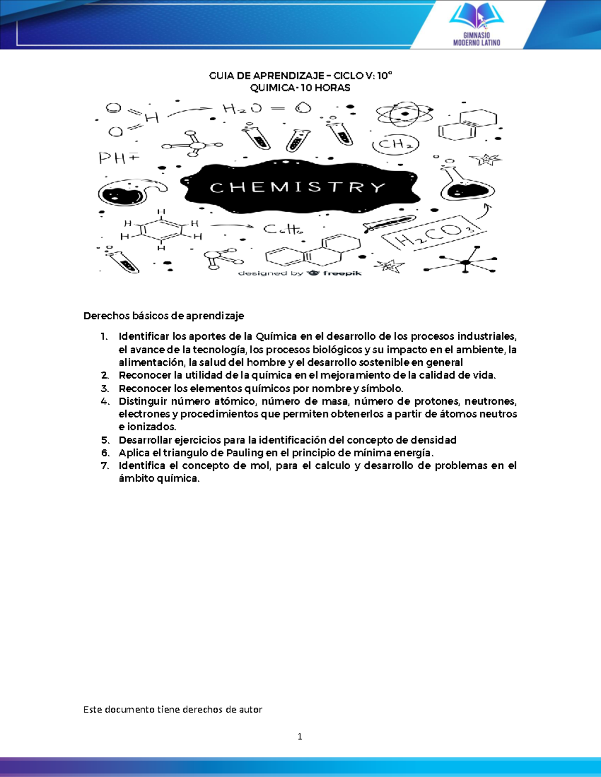 Guía de Aprendizaje Química V: Temas y Conceptos Clave - Studocu