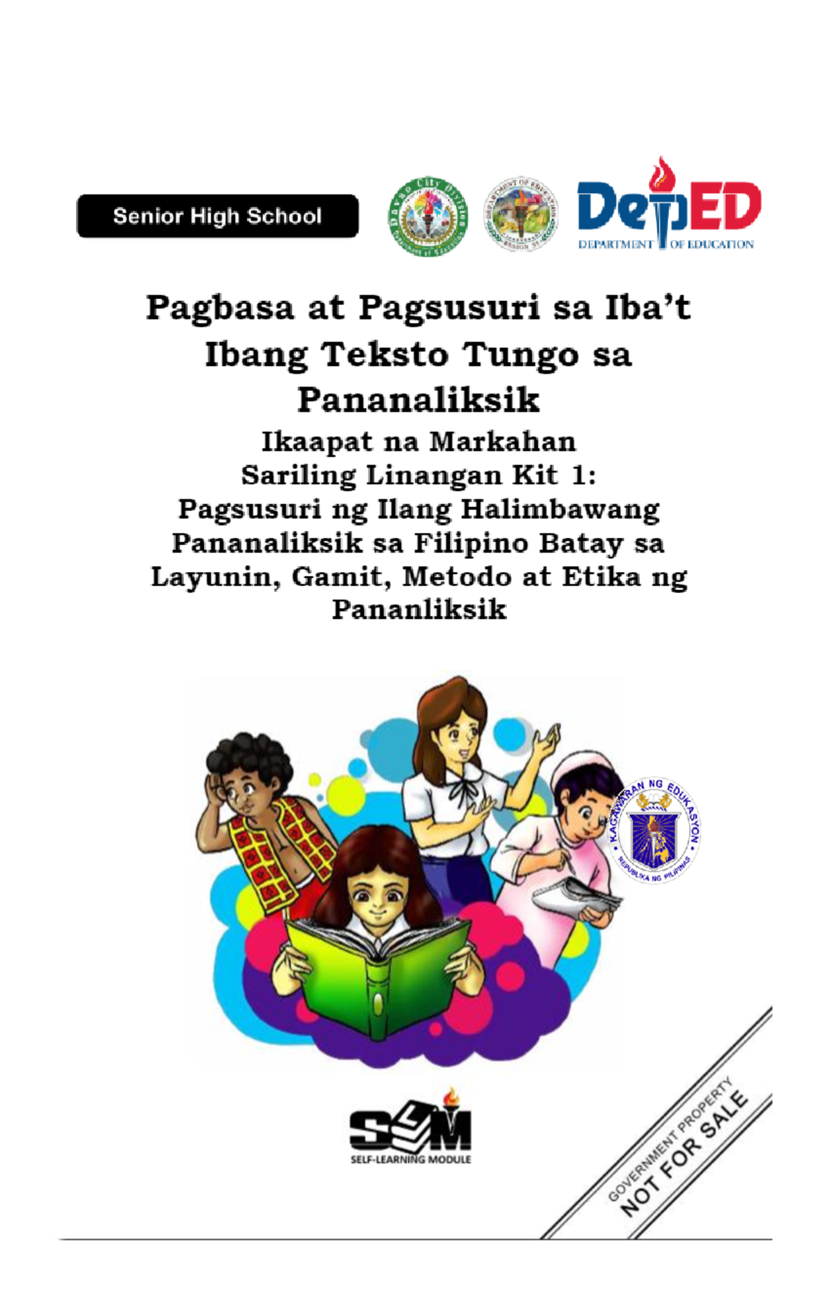 Pagbasaq 4Module 1 Q4 week 12 - Senior High School DE DepED DEPARTMENT ...