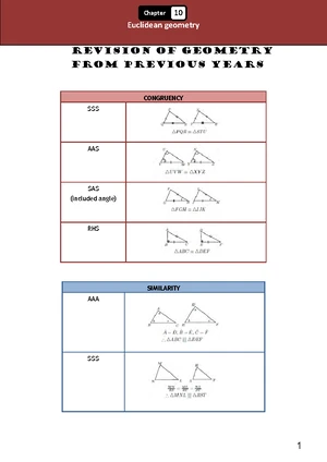 EOC Prep: Essential Geometry Theorems & Formulas Overview - Studocu