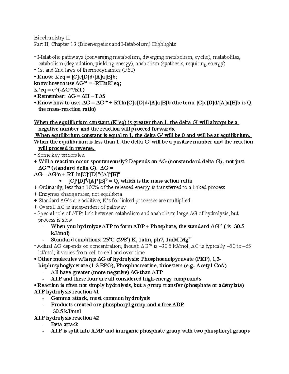 Biochem 2 final exam - Biochem 2 final exam - Starts at 9:30 am - 40 ...