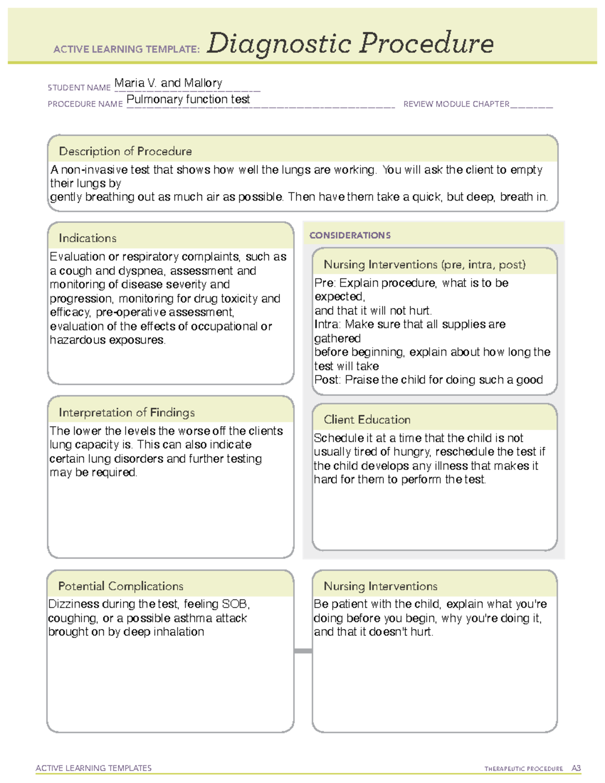 Active Learning Template: Diagnostic Procedure for Pulmonary Function ...