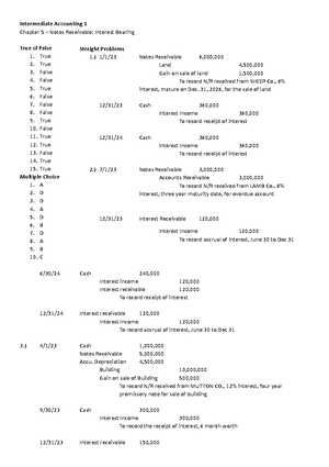 Accounting-Practice Exam 2015 - Intermediate Accounting 1 - Studocu