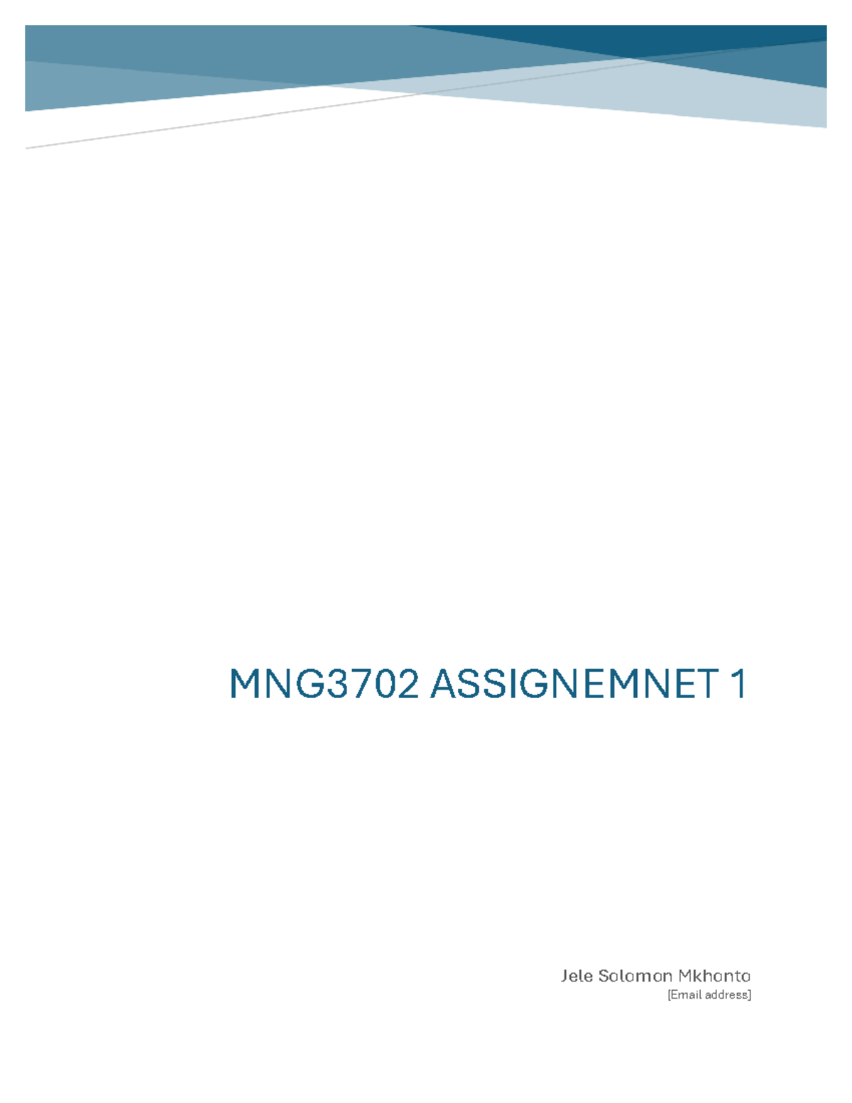 MNG3702 Assignment 1: Strategic Analysis of Clicks Group Limited - Studocu