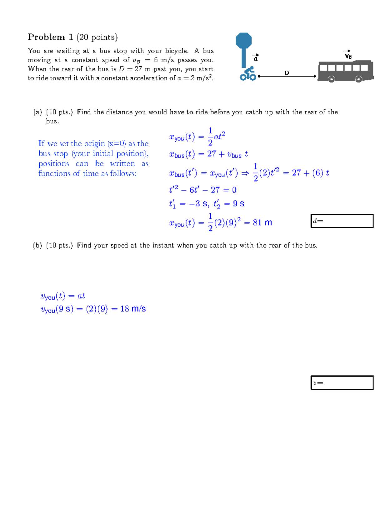 Final Solutions for Physics Problems (PHYS 101) - Studocu