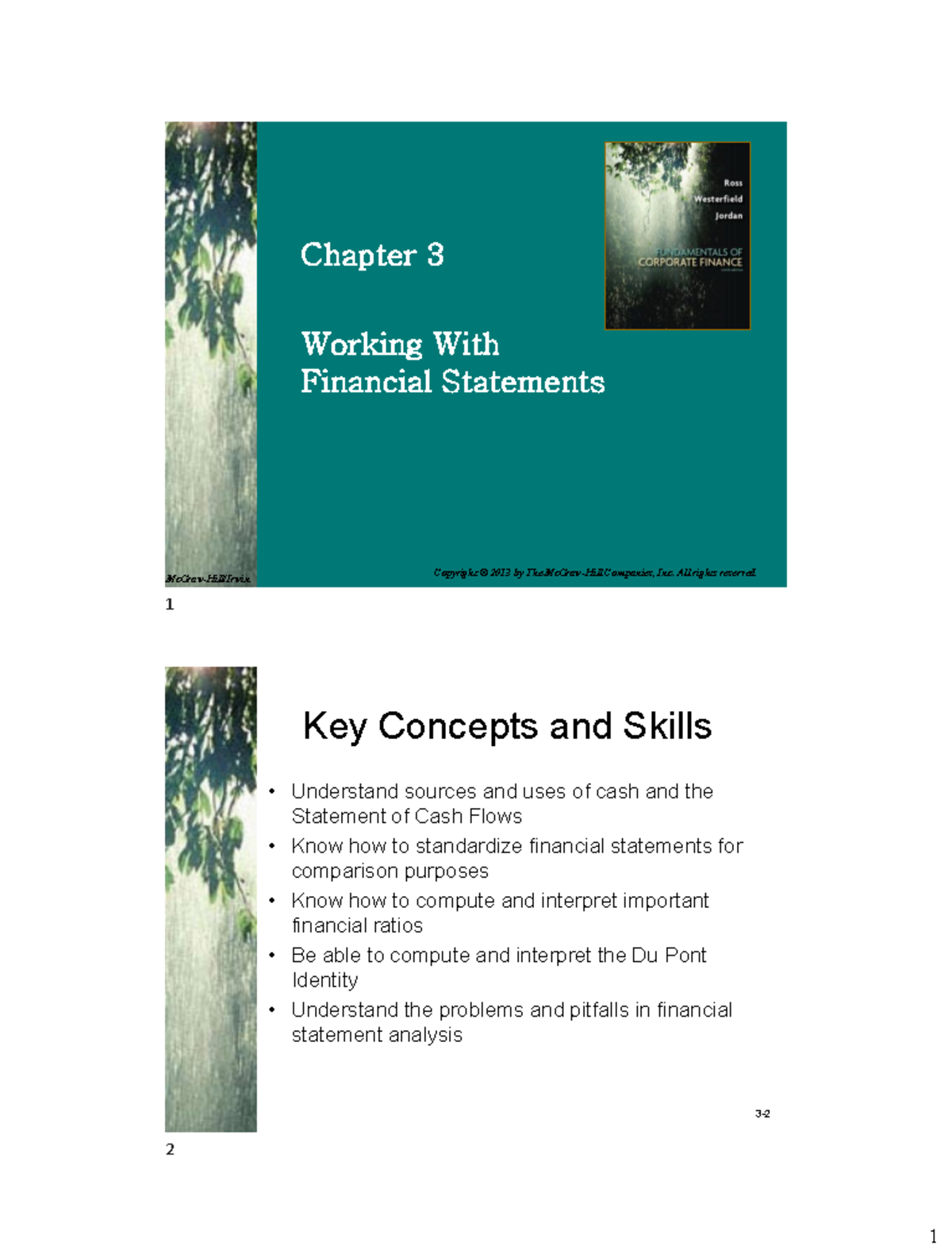 Chapter 3: Analyzing Financial Statements and Ratios (FIN 101) - Studocu