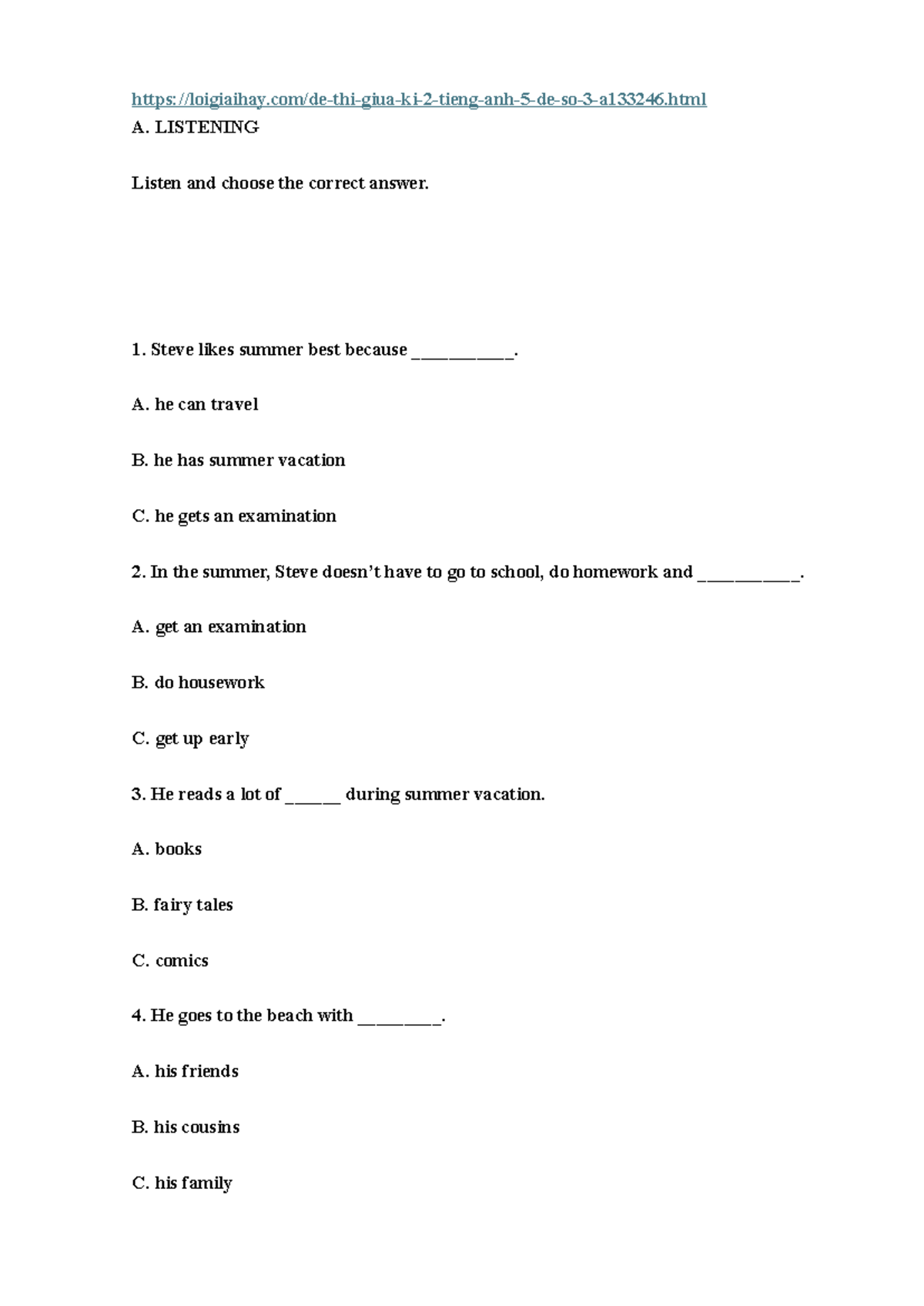 Listening and Vocabulary Practice: Irregular Verbs & Grammar Exercises ...