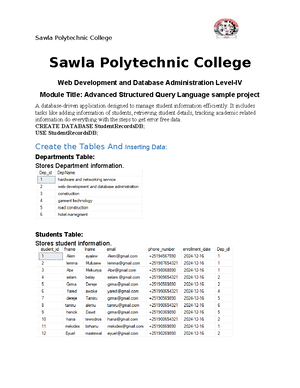 Coc exam level 4-2 - DATABASE LEVELL 4 COC THEORY QUESTION 1. A logical ...