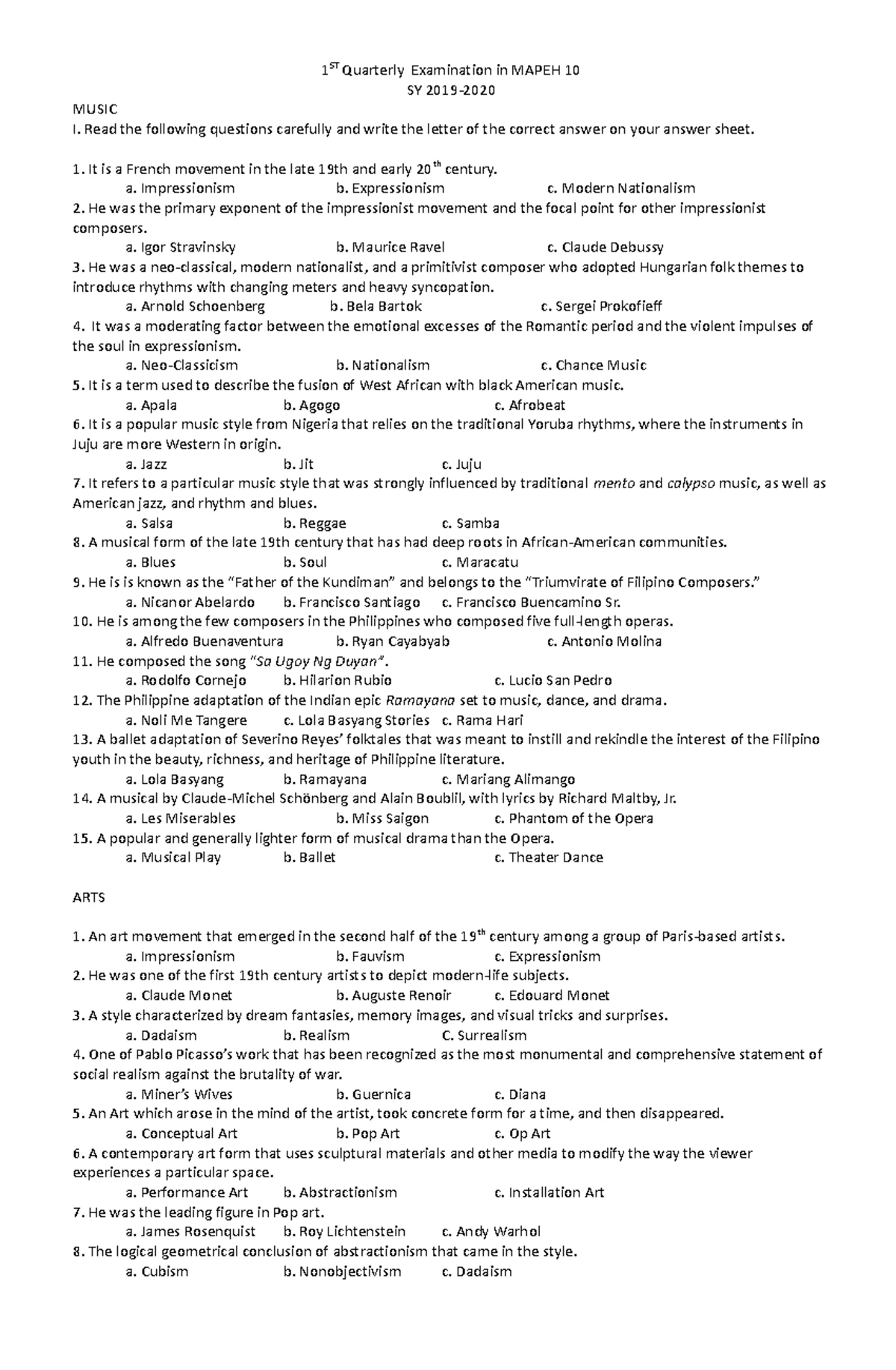 English-10-reviewer - english reviewer for grade 10 - ENGLISH 10 ...