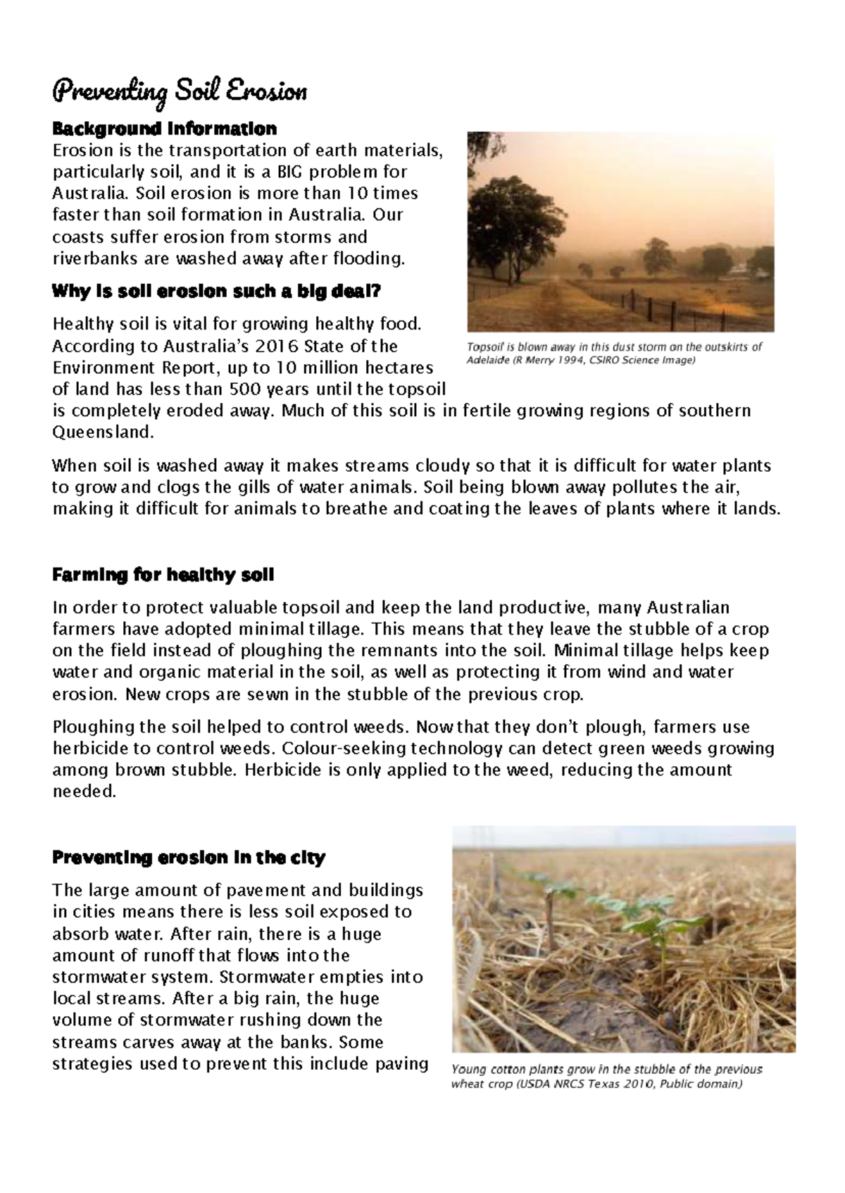 Preventing Soil Erosion: Strategies and Practical Investigation - Studocu