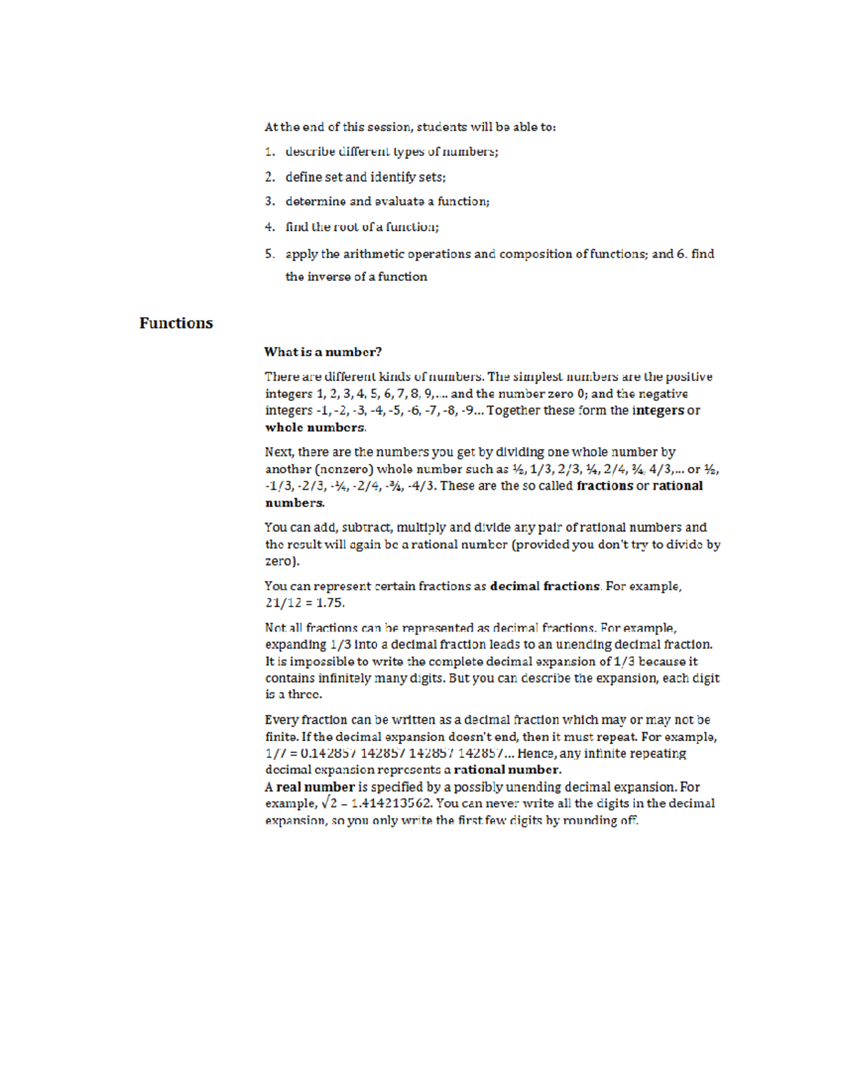 Calculus MATH 221: Functions Overview - First Term Notes - Studocu