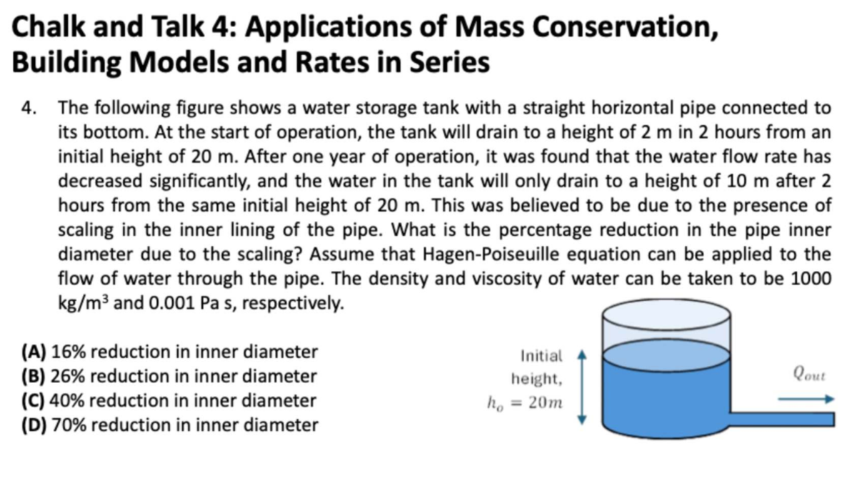 Chalk and Talk 4: Mass Conservation & Flow Rate Analysis - Studocu