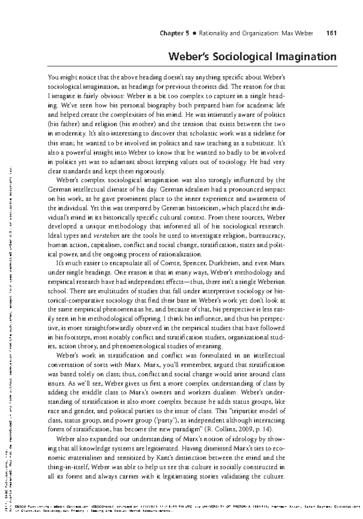 Exploration of Max Weber's Rationality and Social Action Theories - Studocu