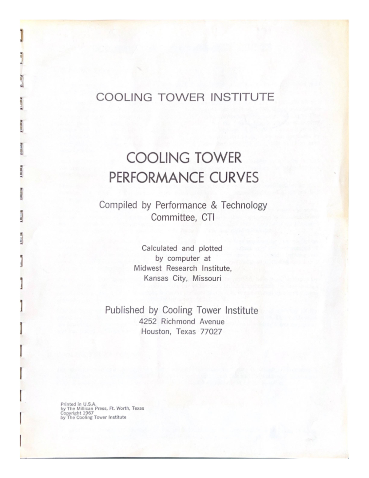 Cooling Tower Performance Curves Guide - CTI Documentation - Studocu