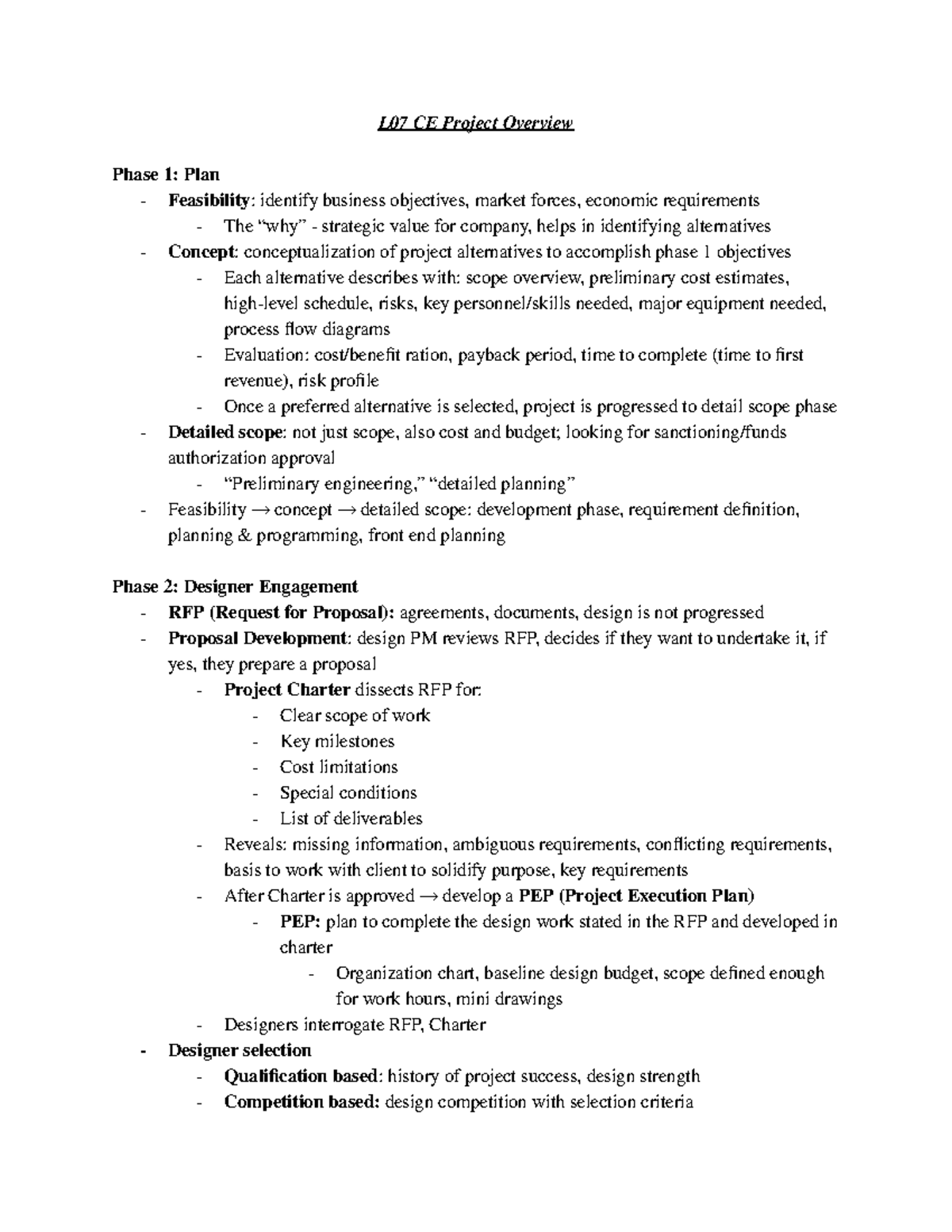 PM Midterm #2: Project Scope & Execution Planning Overview - Studocu