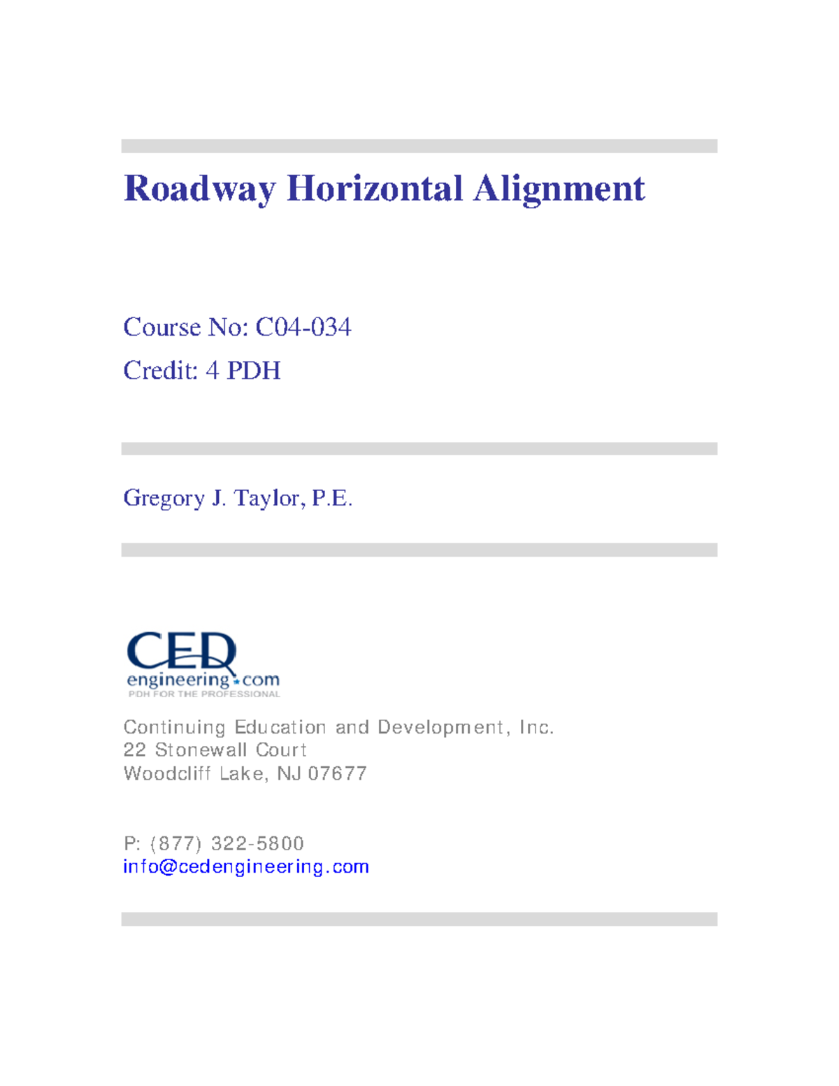 Roadway Horizontal Alignment-R1 - Roadway Horizontal Alignment Course ...