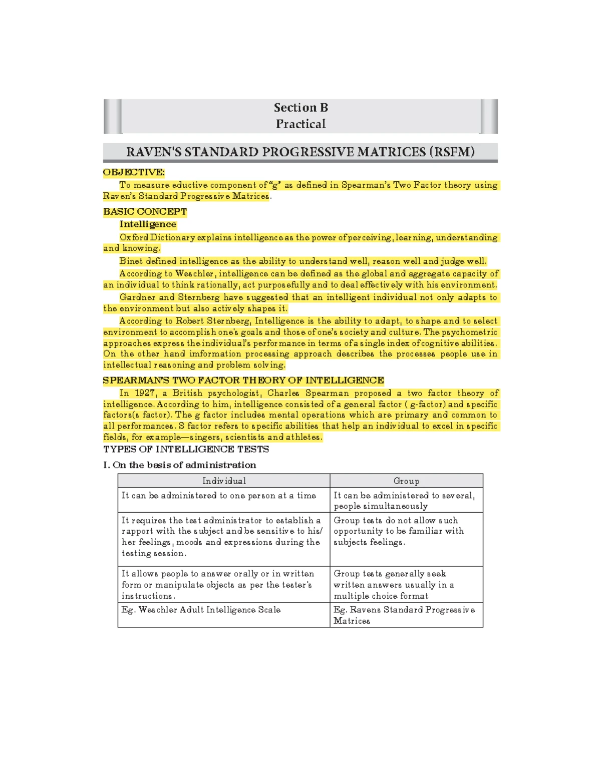 Psychology-practical-file-class-xii - Sinha`s Comprehensive Anxiety ...