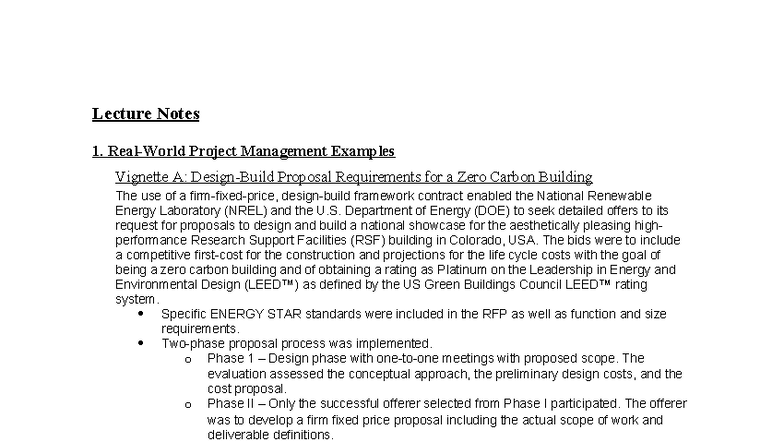 Chapter 3 Lecture Notes: Project Management & Proposal Strategies - Studocu
