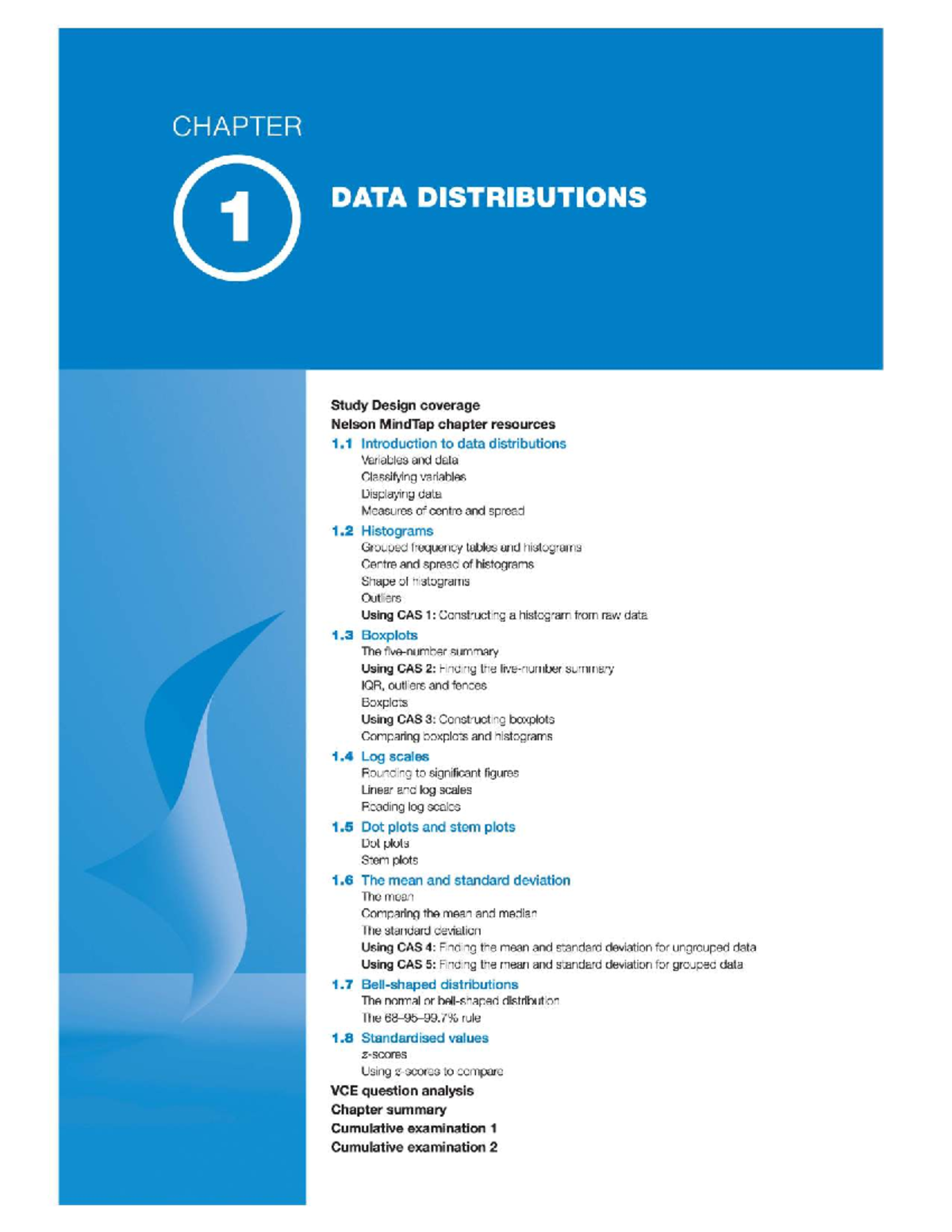 General Maths 12: Chapter 1 - Data Distributions Overview - Studocu