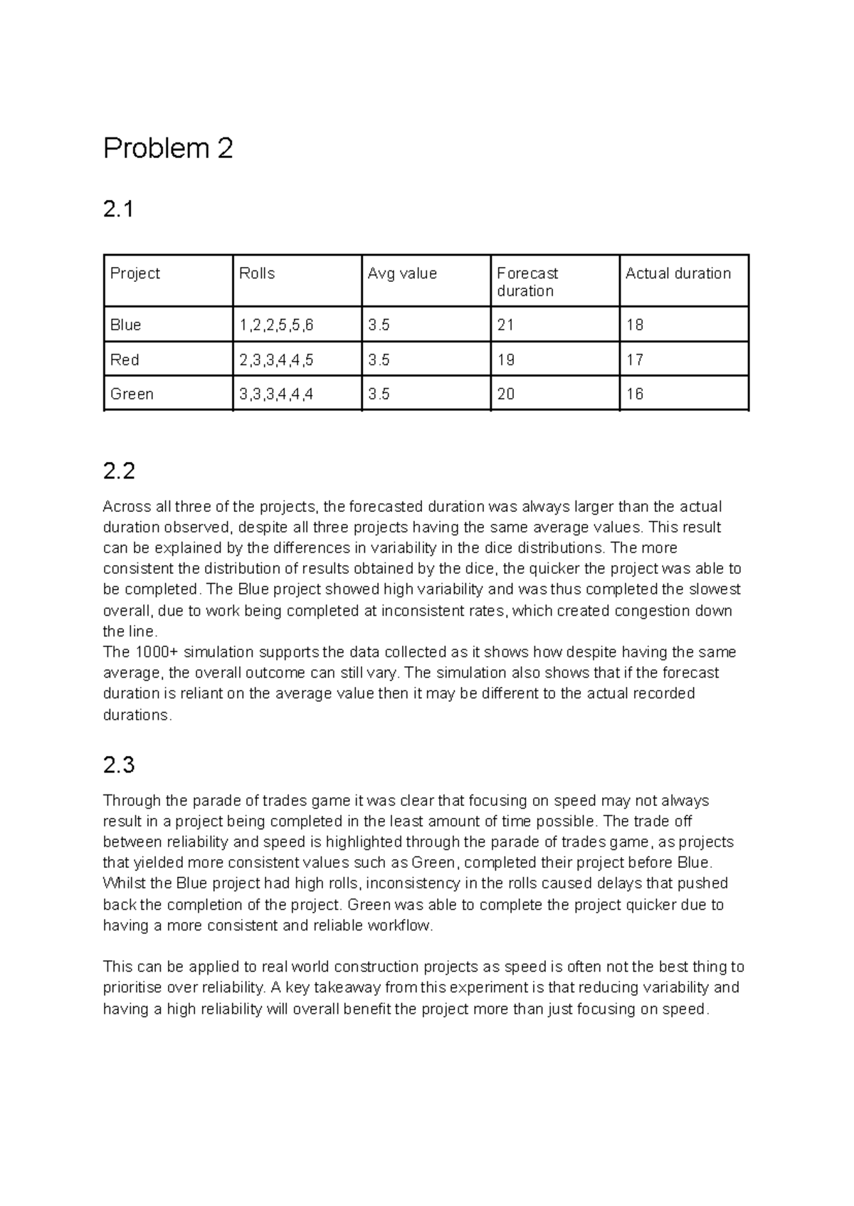 Construction Problems 2: Project Management Insights and Lessons - Studocu