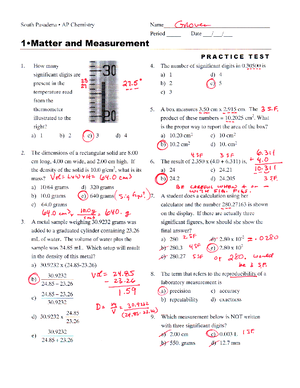 [2014-Official-AP Practice Exam] (With Answers) - AP ® Chemistry ...