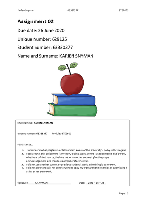 [Solved] 1 Introduction Approx 200300 words Briefly explain what the ...