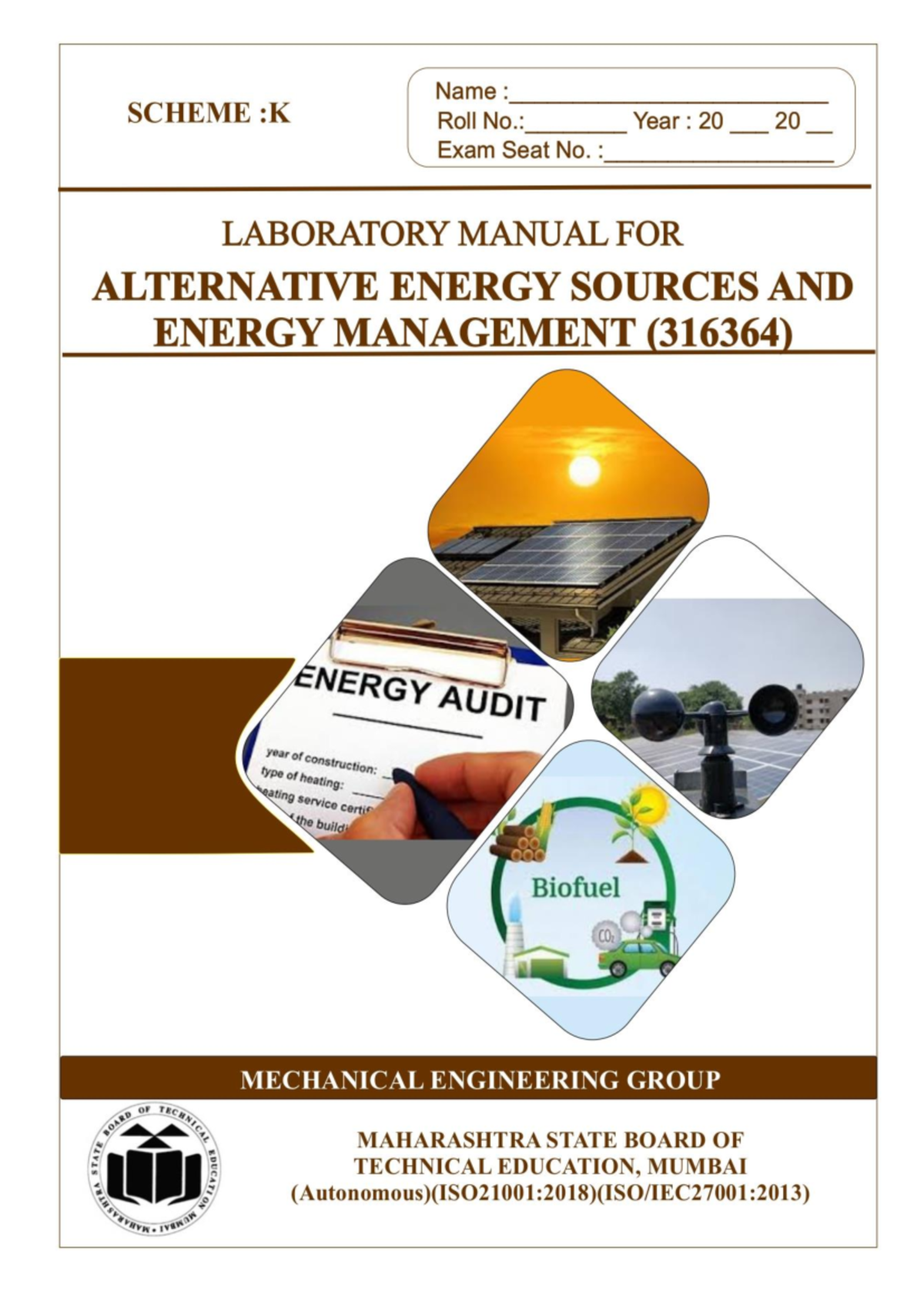 316364 - Alternative Energy Sources & Energy Management Lab Manual ...