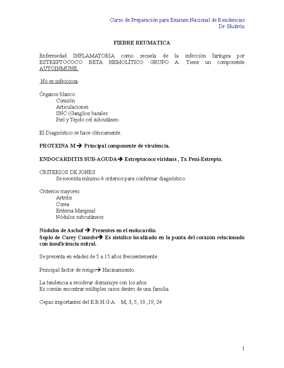 Guía ENARM Dr. Huitrón: Preparación para Examen Nacional de Residencias ...