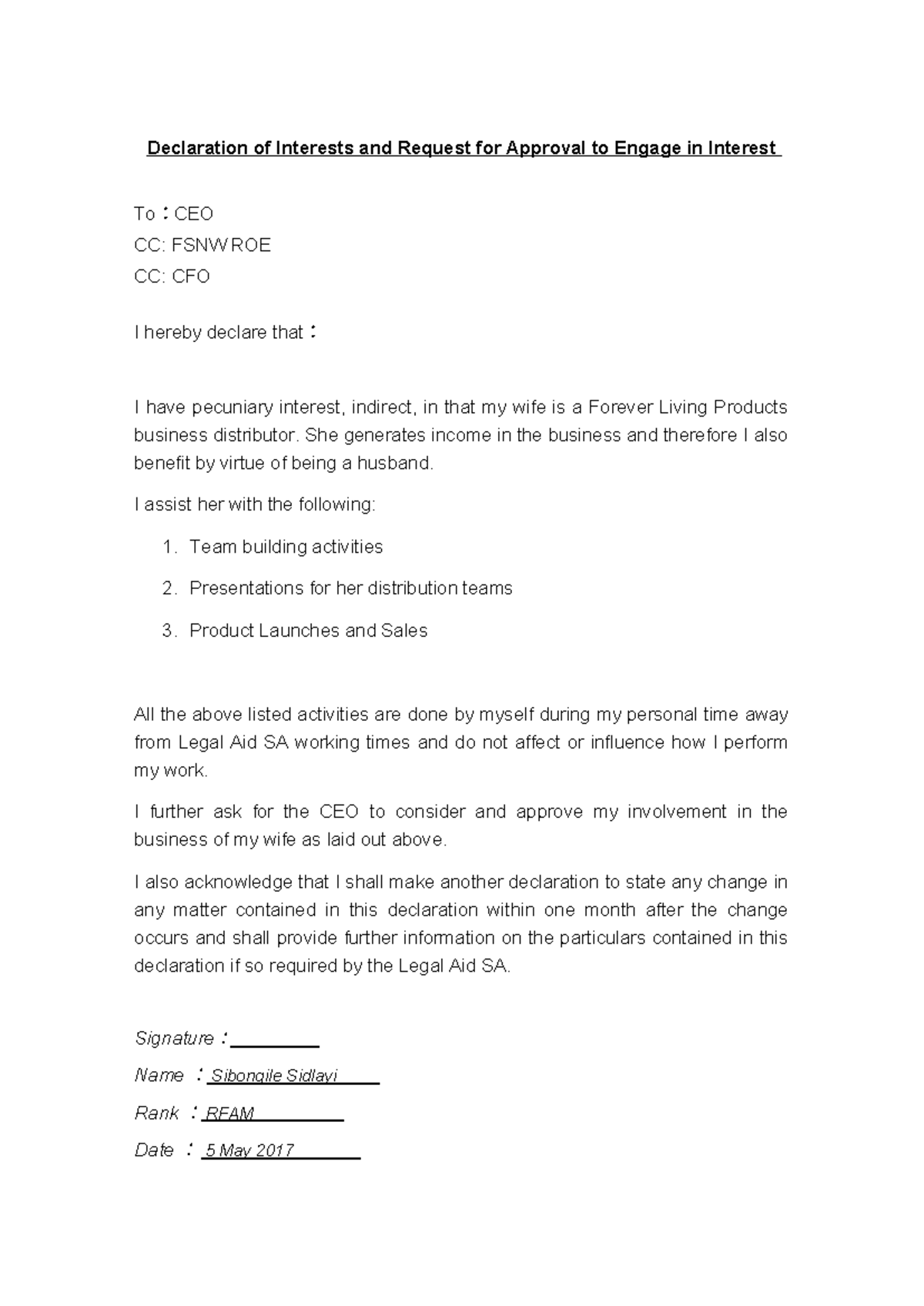 Declaration form(eng) - Declaration of Interests and Request for ...