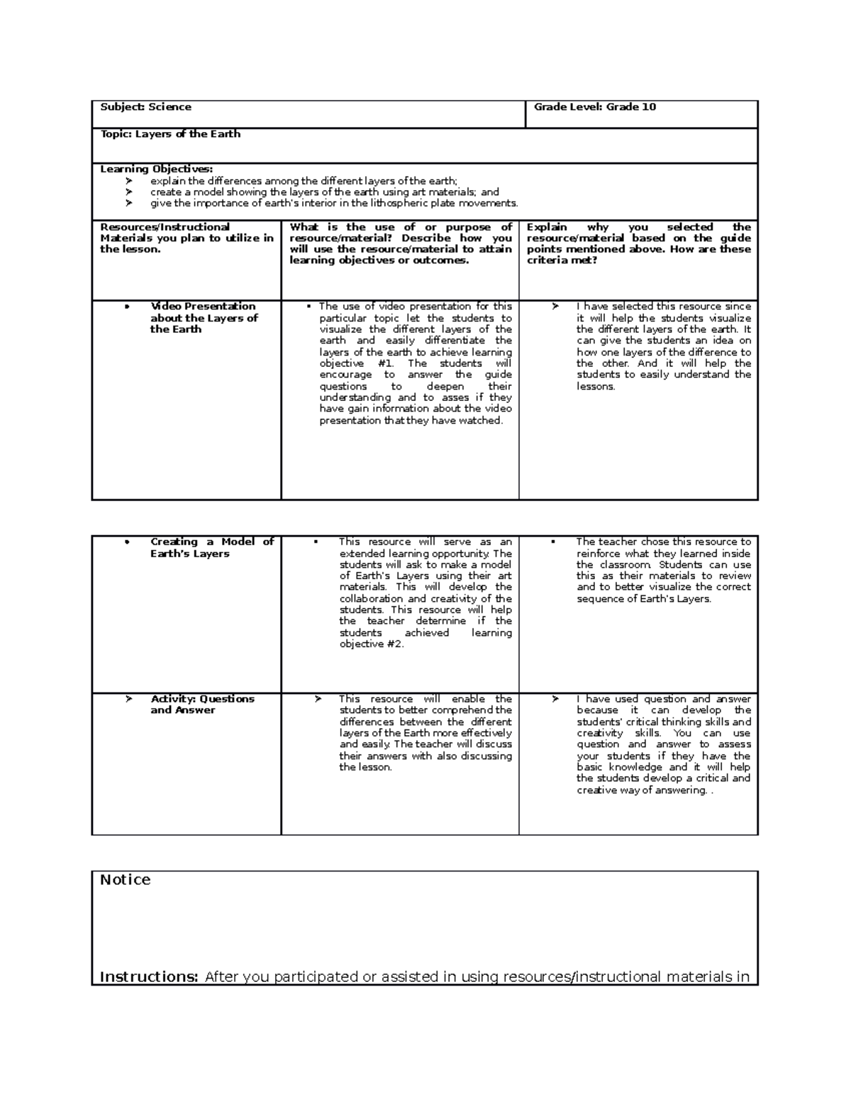 FS 2 EP 12 - FS 2 Episode 12 - ####### Subject: Science Grade Level ...