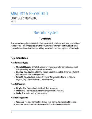 Anatomy & Physiology - Chapter 3 Study Guide (CT88) - ANATOMY ...