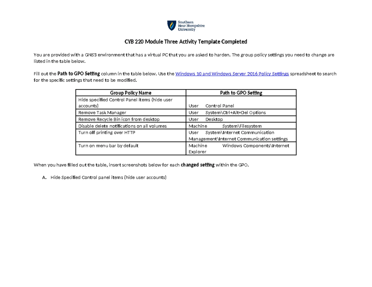 Module 3 Case Study Activity - CYB 200 Security Principles Analysis ...
