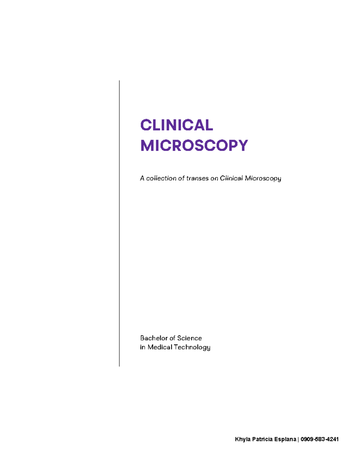 Clinical Microscopy Insights: Safety, Quality, and Procedures in Lab ...