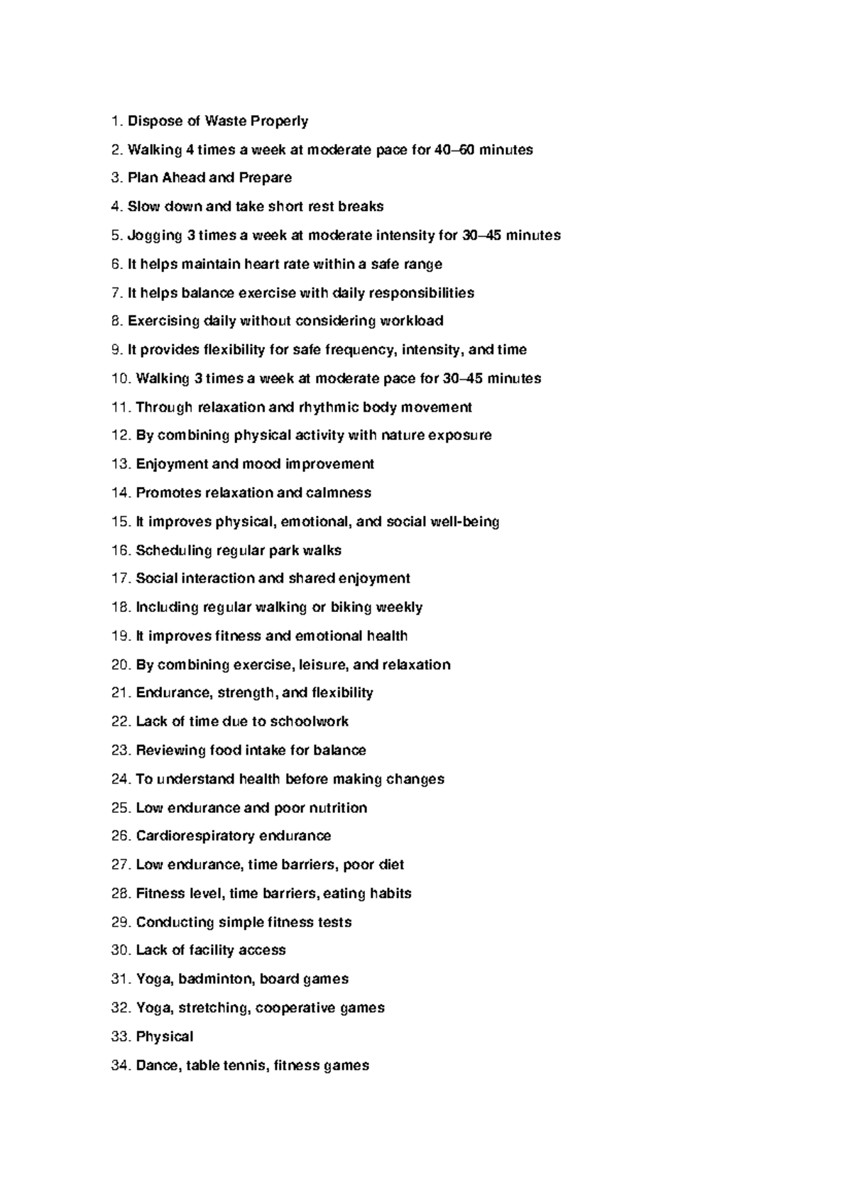 HOPE 4: Strategies for Maintaining Physical and Emotional Health - Studocu