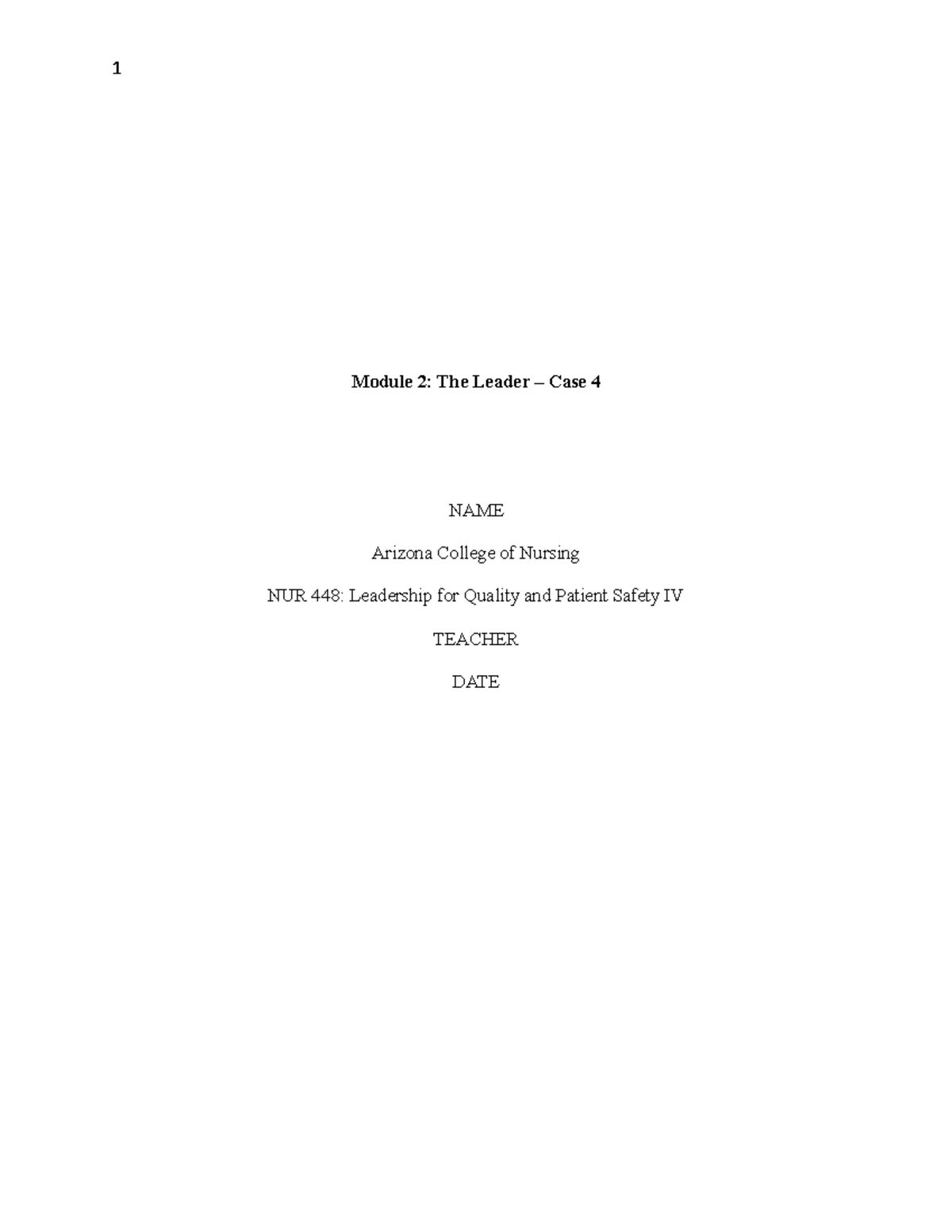 Module 2i - Module 2: IHI TA 101 Module IHI TA 101 Module 1.) What are ...