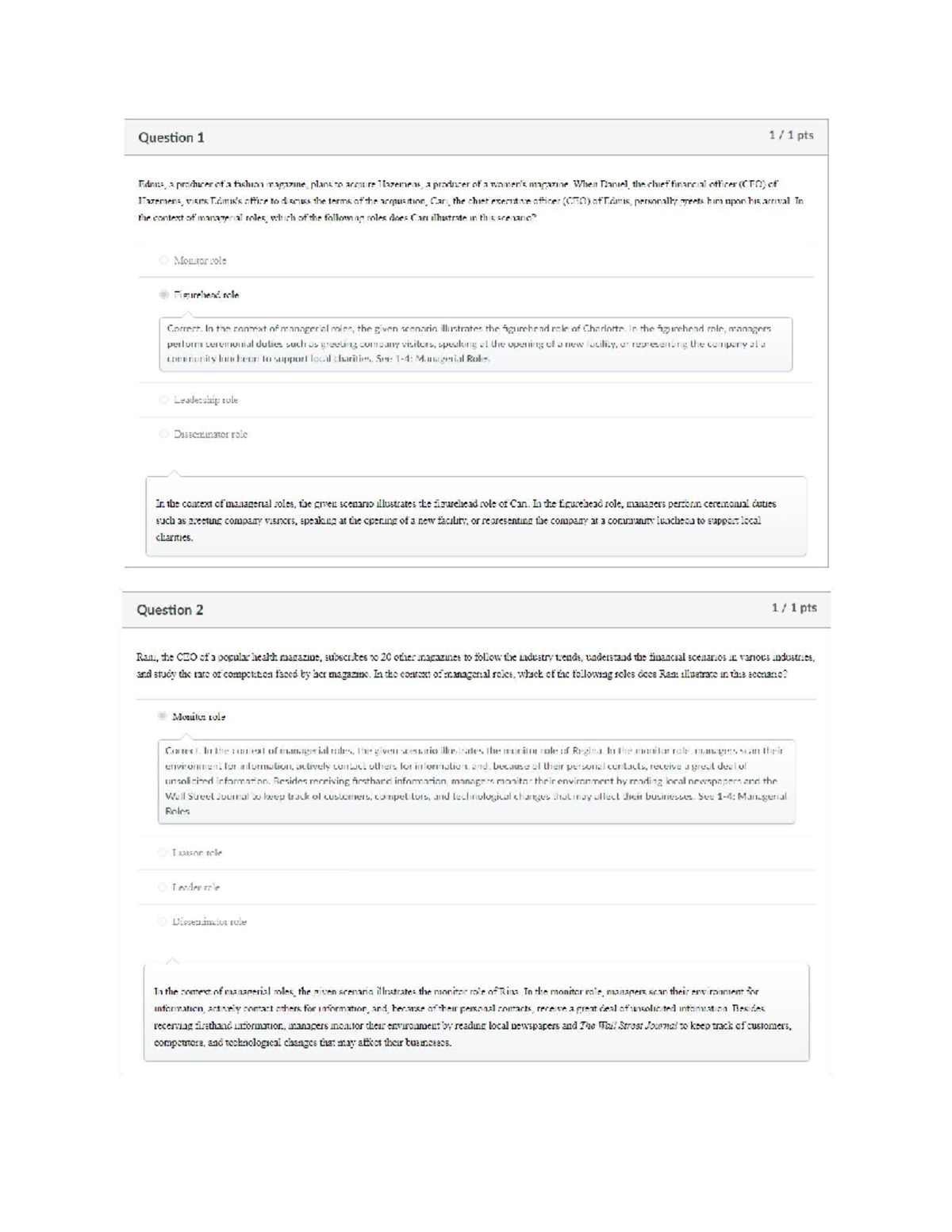 MG 330 Module Quiz 1 - Assessment and Review Guide - Studocu