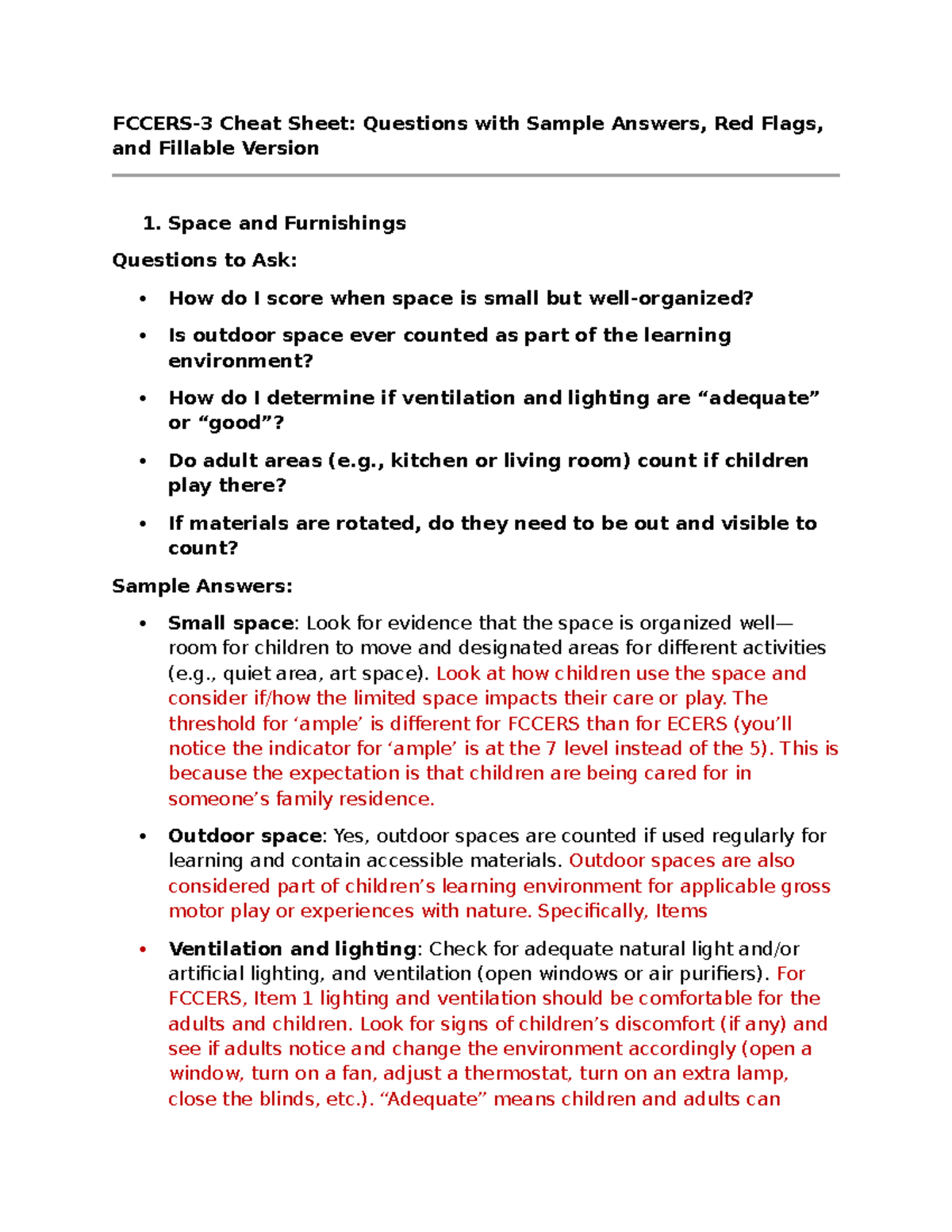 FCCERS-3 Guidelines: Best Practices for Family Child Care Services ...