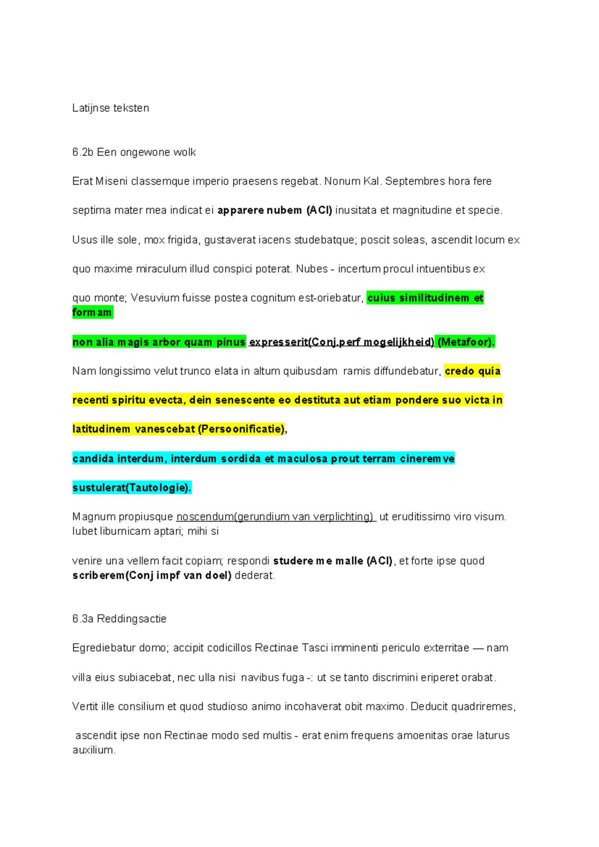 Latijnse Teksten 6.2b-7.3b: Stijlfiguren en Interpretaties - Studeersnel