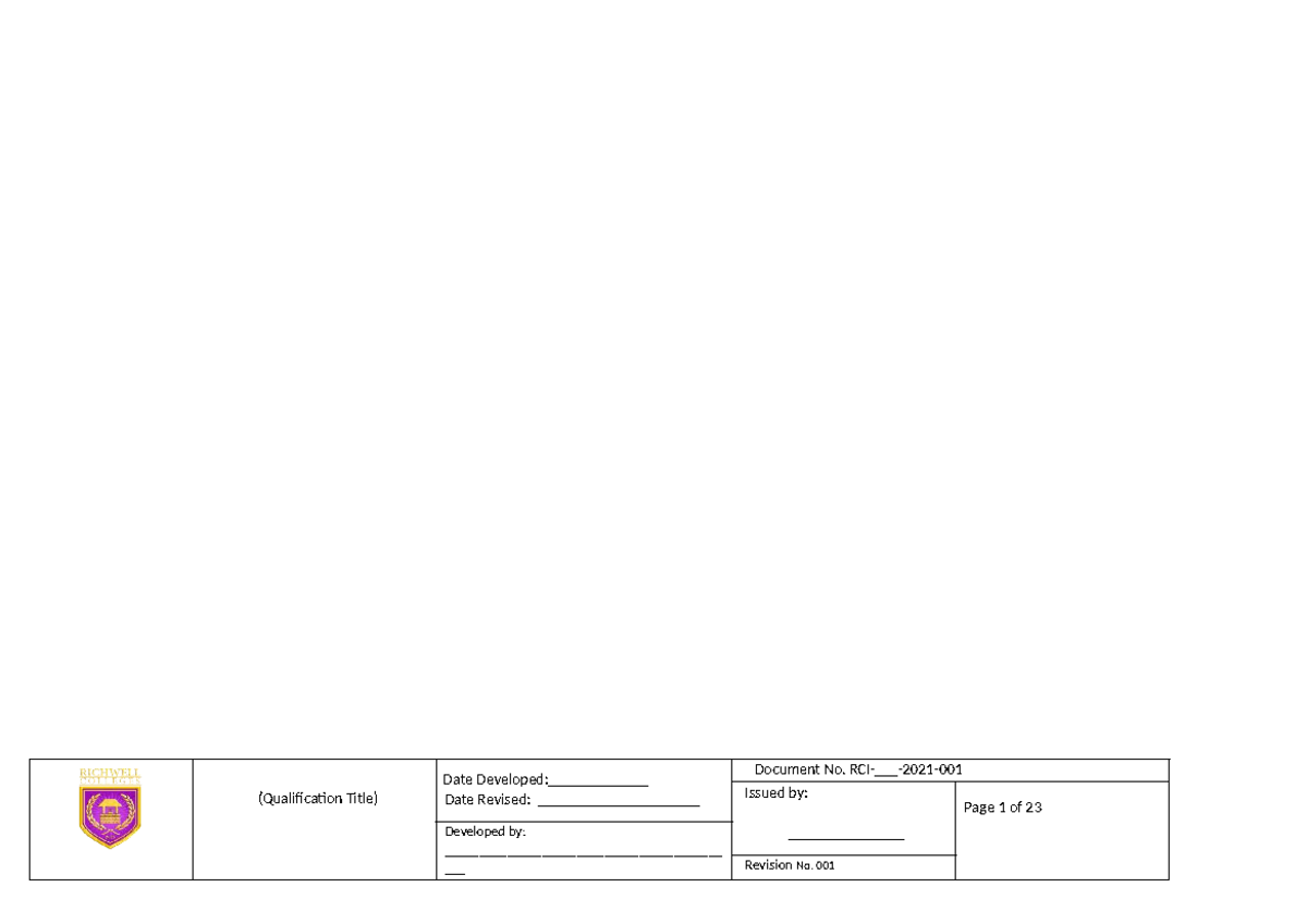 CBLM-Cookery NCII: Preparing Salad and Dressing Module Guide - Studocu
