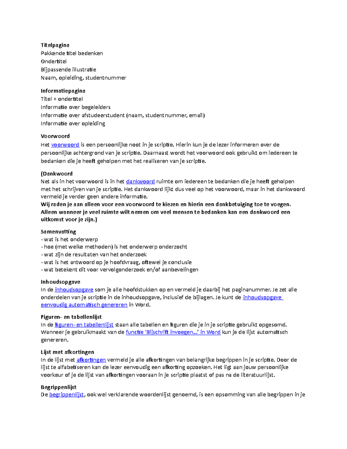Scriptie Indeling en Structuur: Handleiding voor Studenten - Studeersnel